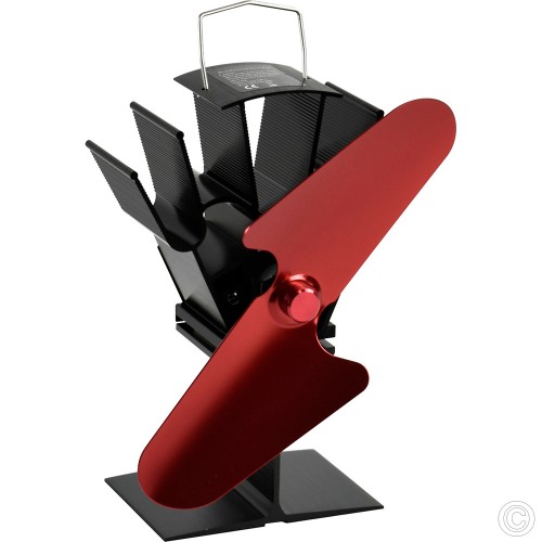 Thermoelectric Heat Powered Stove Fan Gold