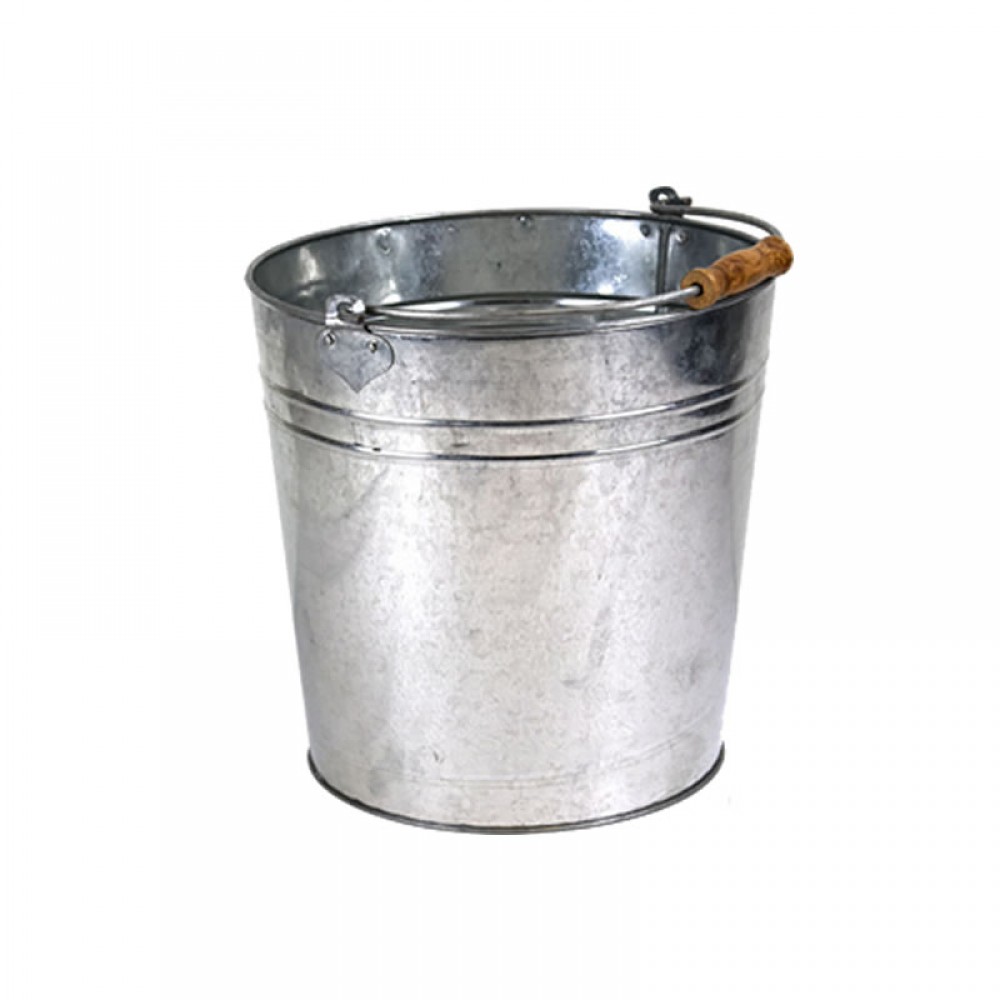 Galvanized Metal Bucket 12L Litre with Strong Steel Handle For ...