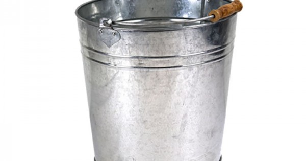 9L Galvanized Metal Bucket with Strong Steel Handle For Traditional ...