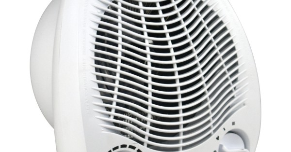 Electric Fan Heater Cooler with Overheat Protection, 2000W, White