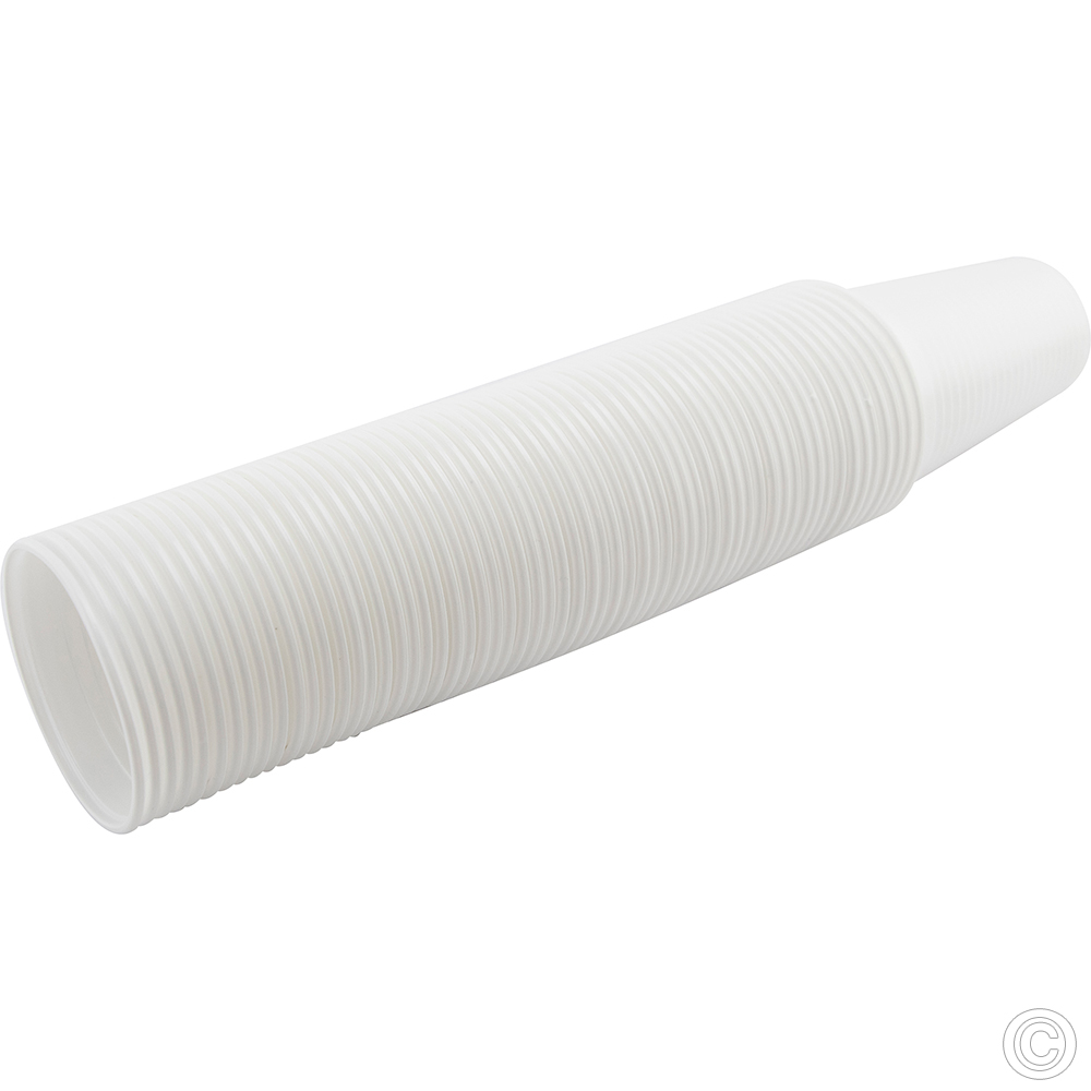 100 X Disposable Cups Plastic Cups 7oz White for Water Coolers Vending ...
