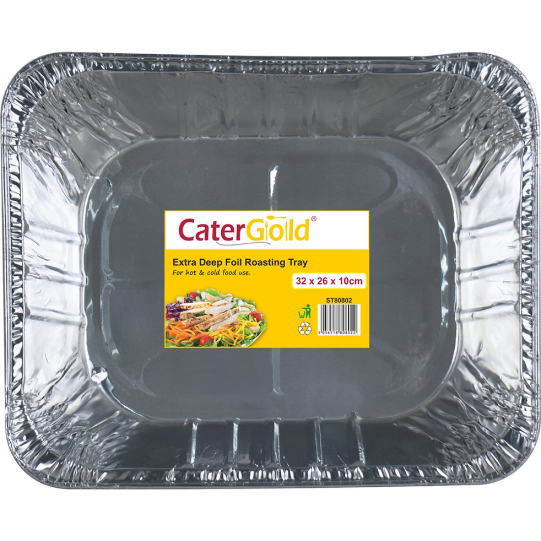 Catergold Aluminium Foil Roasting Tray Extra Deep 32 x 26 x 10cm
