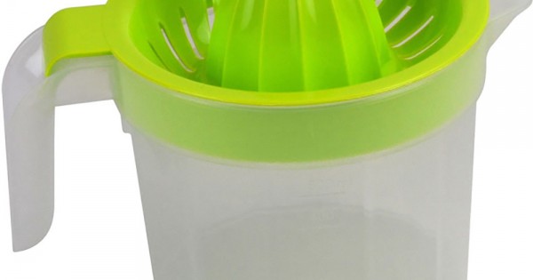 Plastic Squeezer Manual With Measuring Jug 500ml Lime